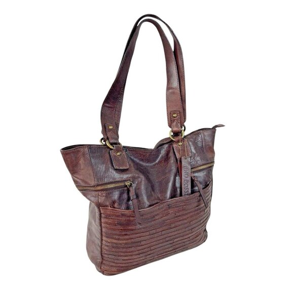 Nino BOSSI | Bags | Nino Bossi Brown Leather Purse Handbag Boho ...
